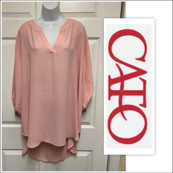 Cato | Tops | Cato Rose Longline Tunic Top | Poshmark